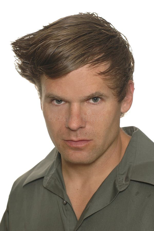 Crazy hair stock image. Image of hair, male, serious, headshot - 9894915