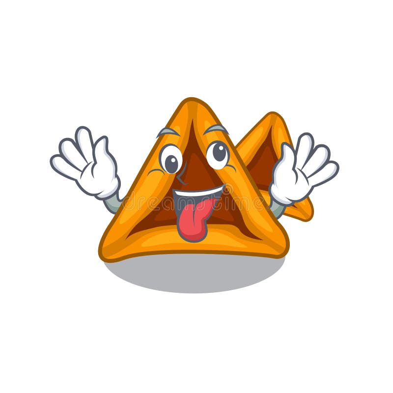 Crazy Hamantaschen Cakes Served in Character Plates Stock Vector ...