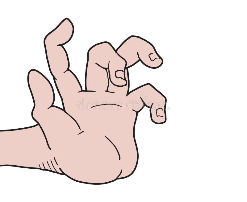 Crazy hand draw stock vector. Illustration of finger - 284096108