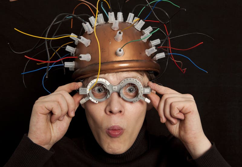 Crazy inventor stock photo. Image of education, looking - 67298298