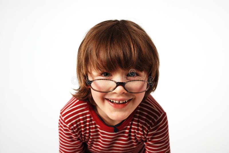 Crazy kid stock image. Image of joke, glasses, preteen - 4658523