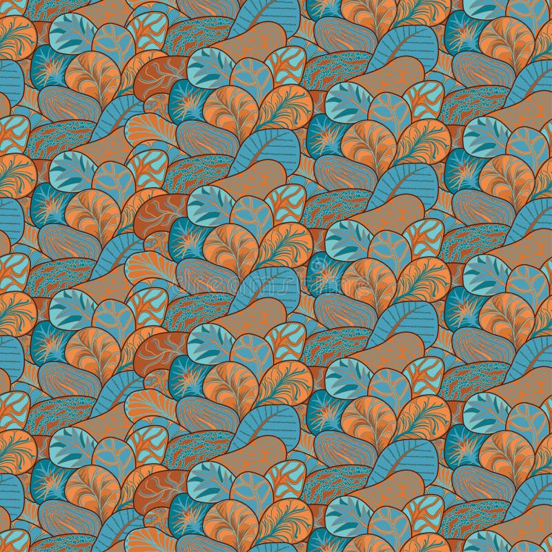 Crazy Leaf Overlap stock vector. Illustration of shape - 233352943