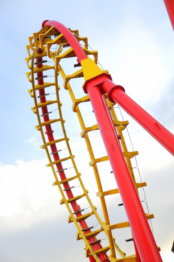 Crazy Loop (roller-coaster Track) Stock Image - Image of crossing ...