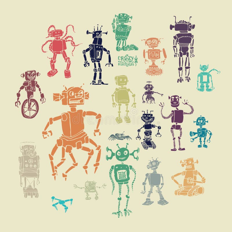 Mad Robots Stock Illustrations – 43 Mad Robots Stock Illustrations ...