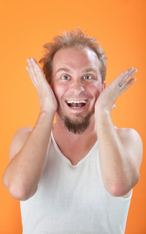 Crazy Man stock image. Image of insane, beard, goatee - 18259989