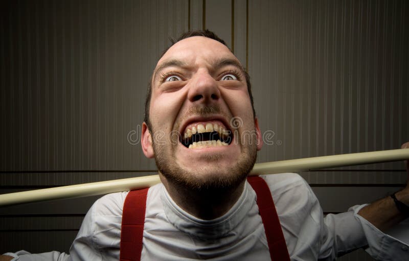 Crazy man stock photo. Image of male, horror, shadows - 7951752