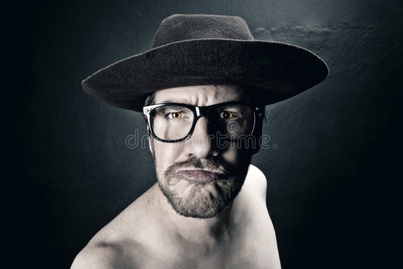 Crazy Man stock photo. Image of head, caucasian, people - 52612826