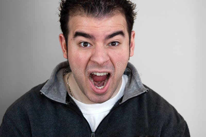 Angry Scottish Man stock photo. Image of stubble, anger - 8341516