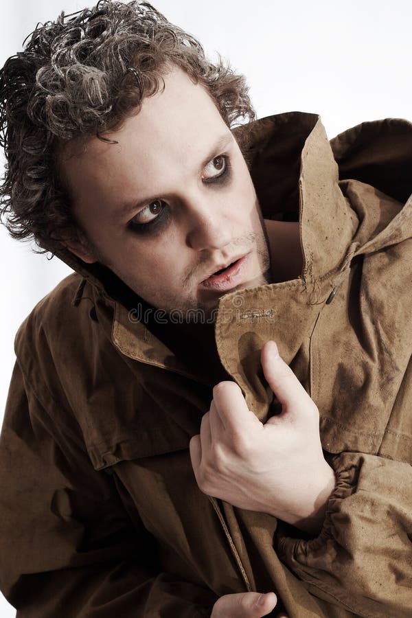 Crazy man in secret stock photo. Image of demonic, aggression - 4667722