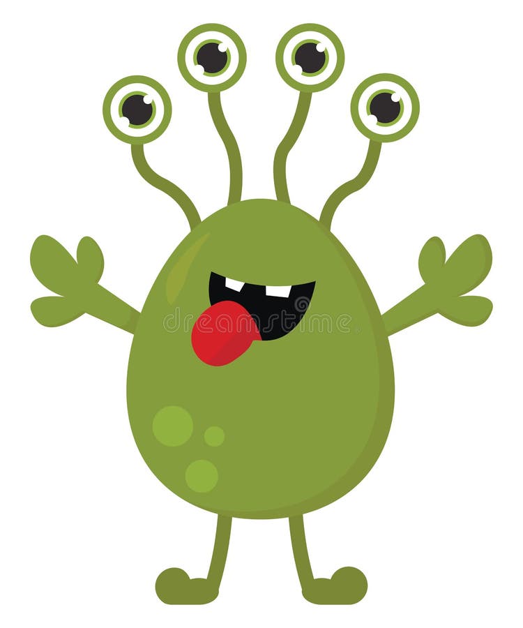 Crazy Monster, Illustration, Vector Stock Vector - Illustration of ...
