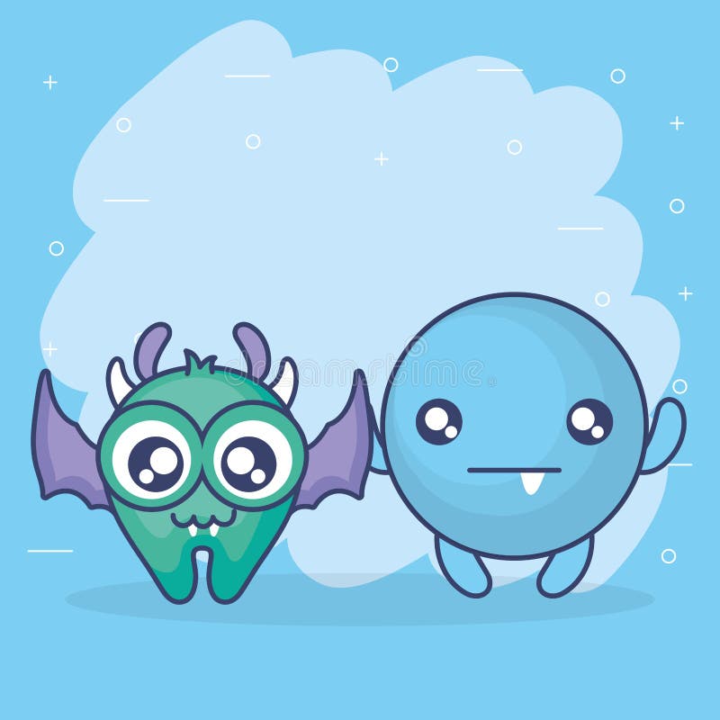 Crazy Monsters Comic Characters Stock Vector - Illustration of beasts ...