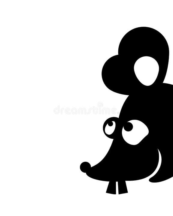 Crazy Mouse. Sticker on a Car or a Refrigerator Stock Vector ...