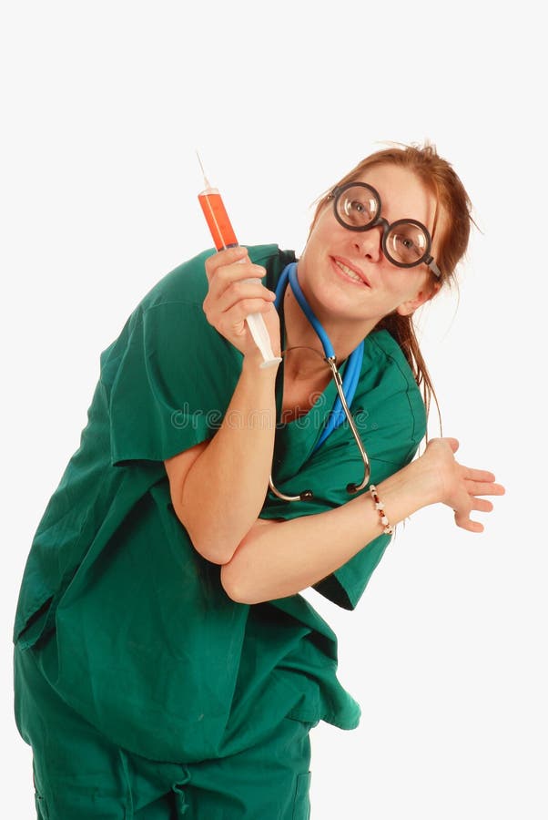 Crazy Nurse stock image. Image of injection, lawsuit, health - 5801113