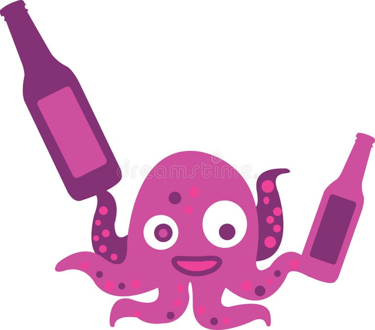 Octopus Alcohol Stock Illustrations – 384 Octopus Alcohol Stock ...