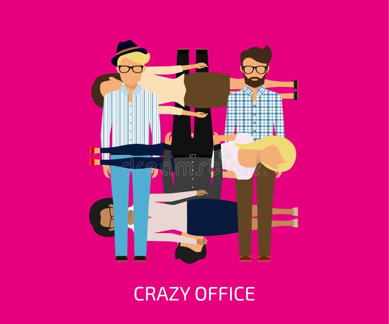 Crazy Teamwork Stock Illustrations – 257 Crazy Teamwork Stock ...