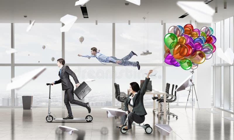 Crazy office life stock photo. Image of office, people - 72775374