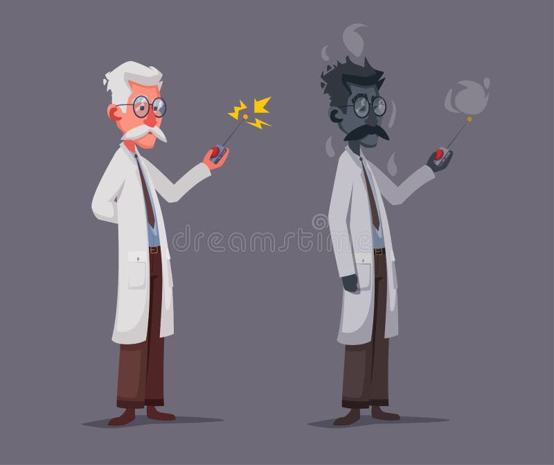 Crazy Physicist Stock Illustrations – 360 Crazy Physicist Stock ...