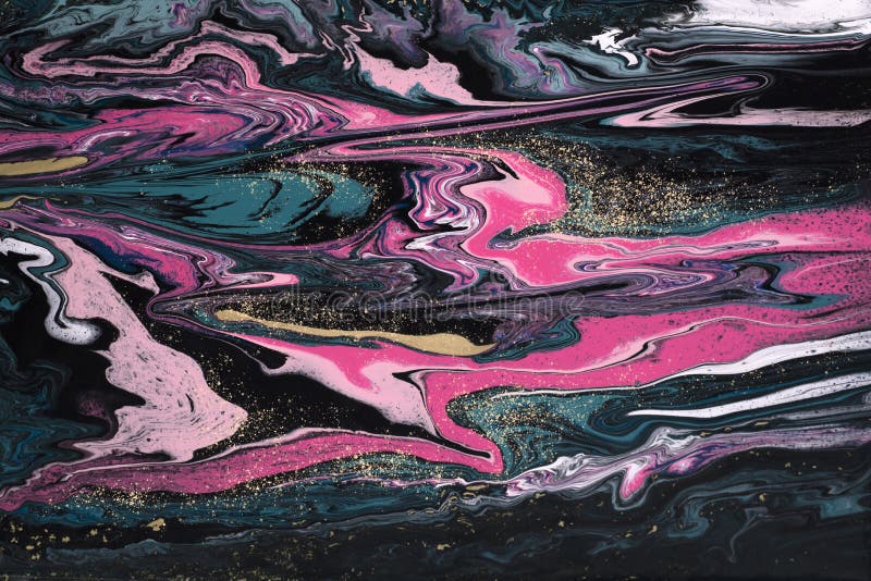 Crazy Pink Abstract Art. Colourful and Trendy Stock Photo - Image of ...