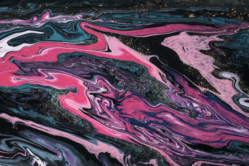 Crazy Pink Abstract Art. Colourful and Trendy Stock Photo - Image of ...