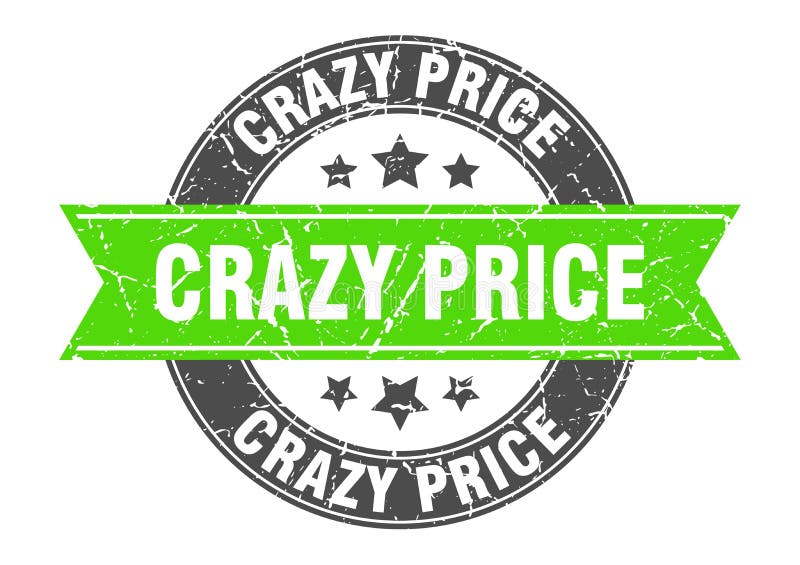 Crazy price stamp stock vector. Illustration of print - 16803593