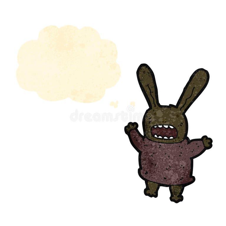 Crazy rabbit cartoon stock vector. Illustration of rabbit - 37570471