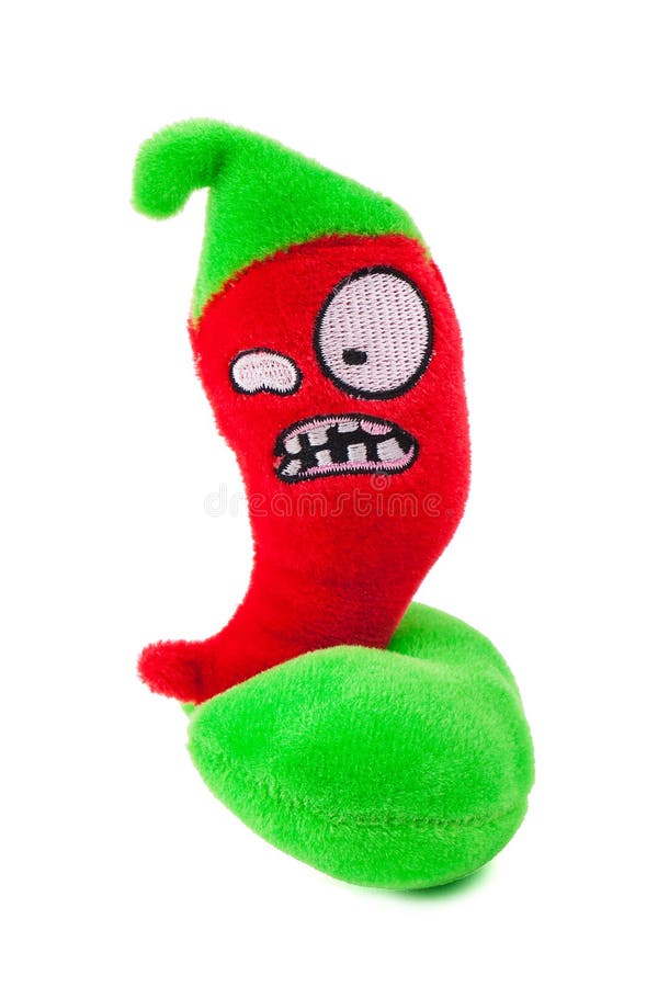 Crazy Red Hot Pepper with Big Eye Stock Image - Image of concepts ...