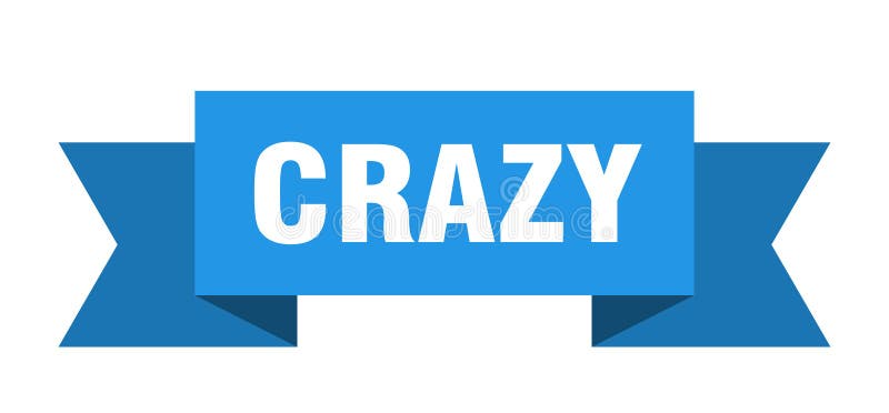 Crazy ribbon. stock vector. Illustration of sign, template - 191260588