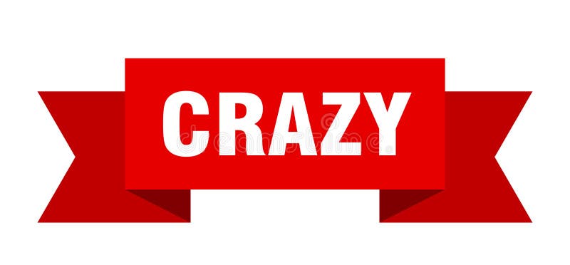 Crazy ribbon. stock vector. Illustration of design, paper - 191268214