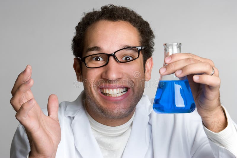 Crazy Scientist stock image. Image of coat, professor - 10260795