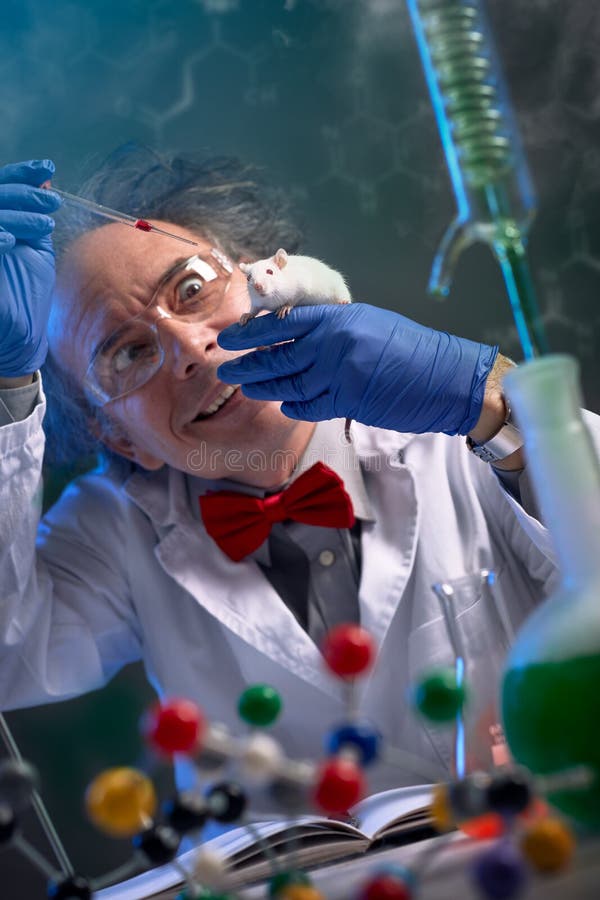 Male Scientist Using Chemistry Liquid for Research Stock Image - Image ...
