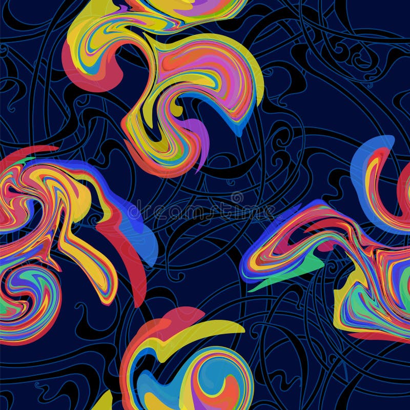 Crazy seamless pattern 2 stock illustration. Illustration of peace ...