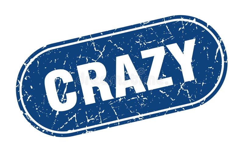 Crazy Sign Stop Isolated with the Cartoon Stock Vector - Illustration ...