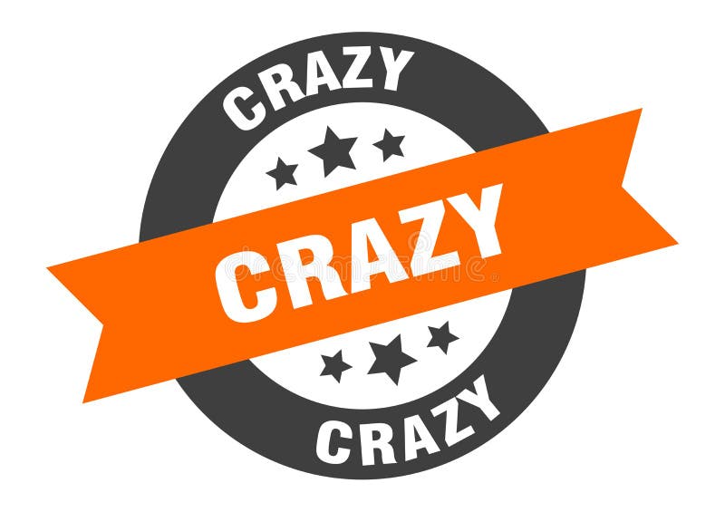 Crazy Sign Stop Isolated with the Cartoon Stock Vector - Illustration ...