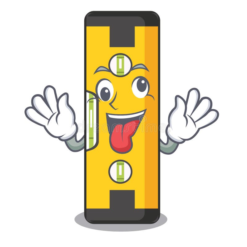 Crazy Spirit Level in a Cartoon Bag Stock Vector - Illustration of ...