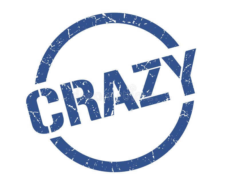 Crazy stamp stock vector. Illustration of seal, rubber - 136943904