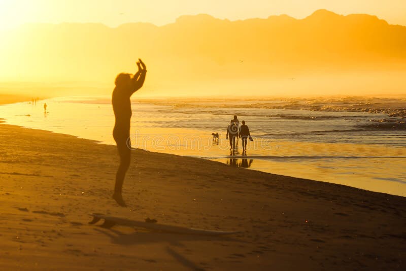 Crazy Sunset in South Africa Stock Image - Image of orange, galilee ...