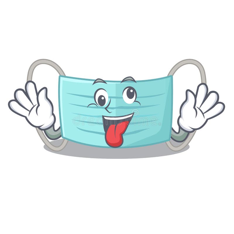 Crazy Surgical Mask in a Cartoon Wallet Stock Vector - Illustration of ...