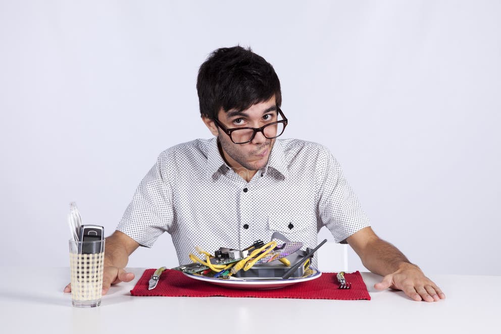 Crazy about technology stock photo. Image of electronic - 17734398