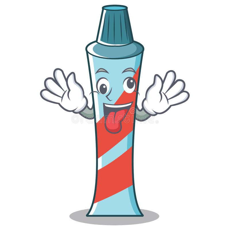 Crazy toothpaste cartoon stock illustration. Illustration of colours ...