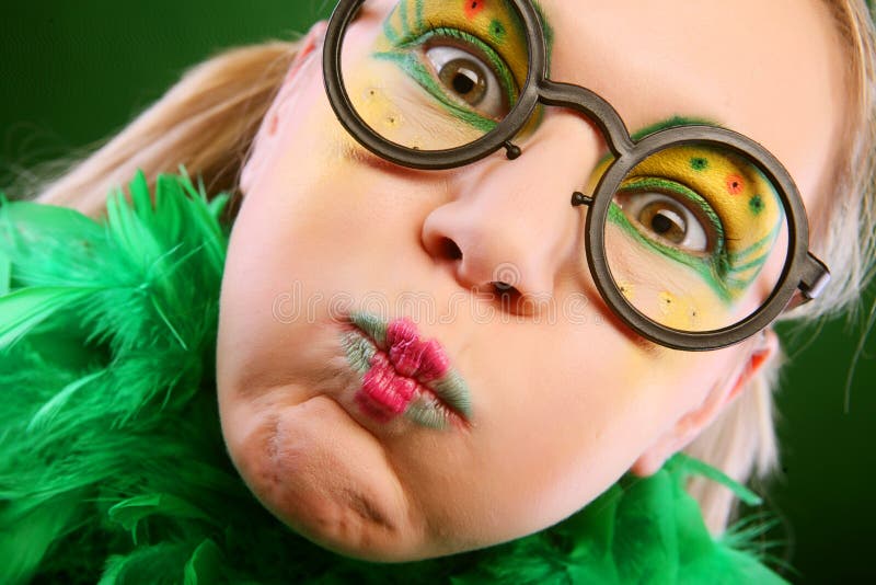 Crazy woman stock photo. Image of facial, affectionate - 12822026