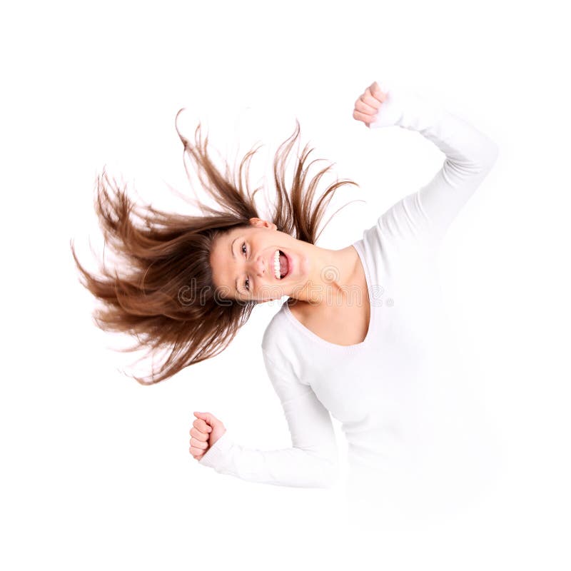 Crazy Woman stock image. Image of wire, bowl, woman, scarf - 8833211