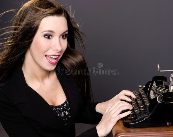 Crazy Woman Typewriter Stock Photos - Free & Royalty-Free Stock Photos ...