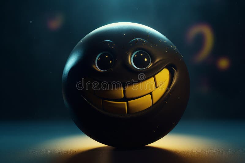 Crazy Yellow Smiley. Generate Ai Stock Illustration - Illustration of ...