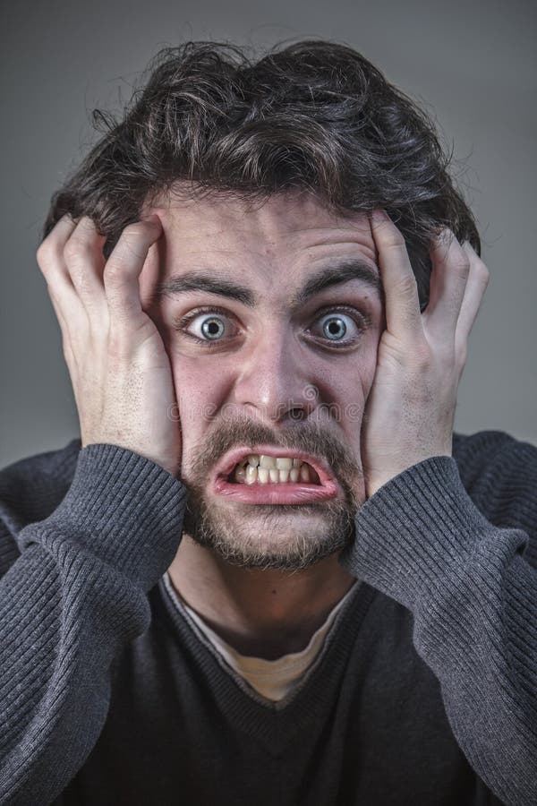 Deranged angry young man stock photo. Image of episode - 110020192
