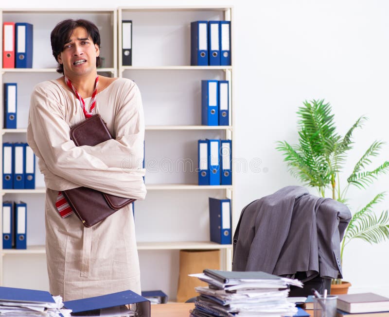 Crazy Young Man in Straitjacket at the Office Stock Photo - Image of ...