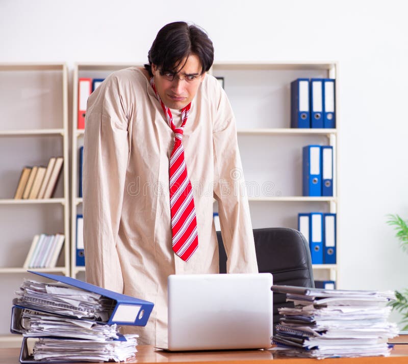 Crazy Young Man in Straitjacket at the Office Stock Photo - Image of ...