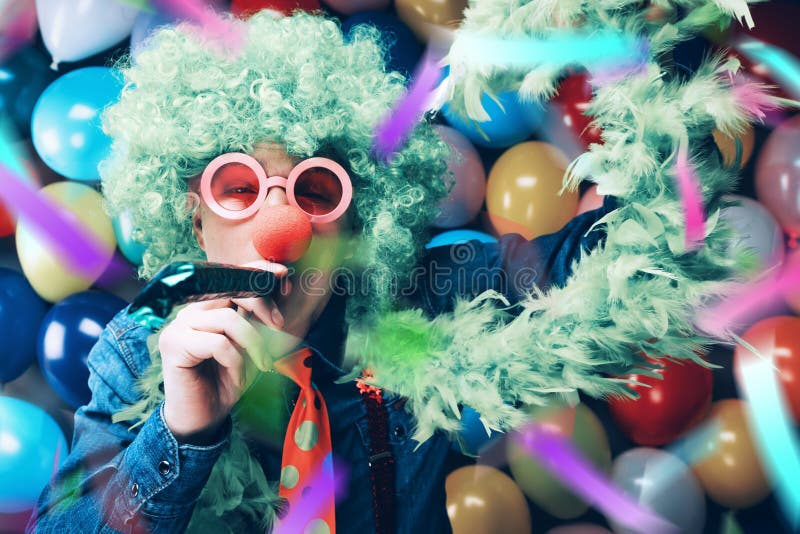 Crazy Young Party Man - Photo Booth Photo Stock Image - Image of funny ...