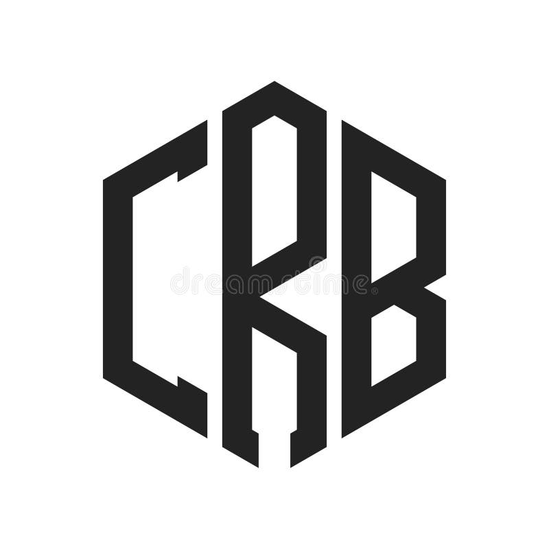 CRB Logo Design. Initial Letter CRB Monogram Logo Using Hexagon Shape ...