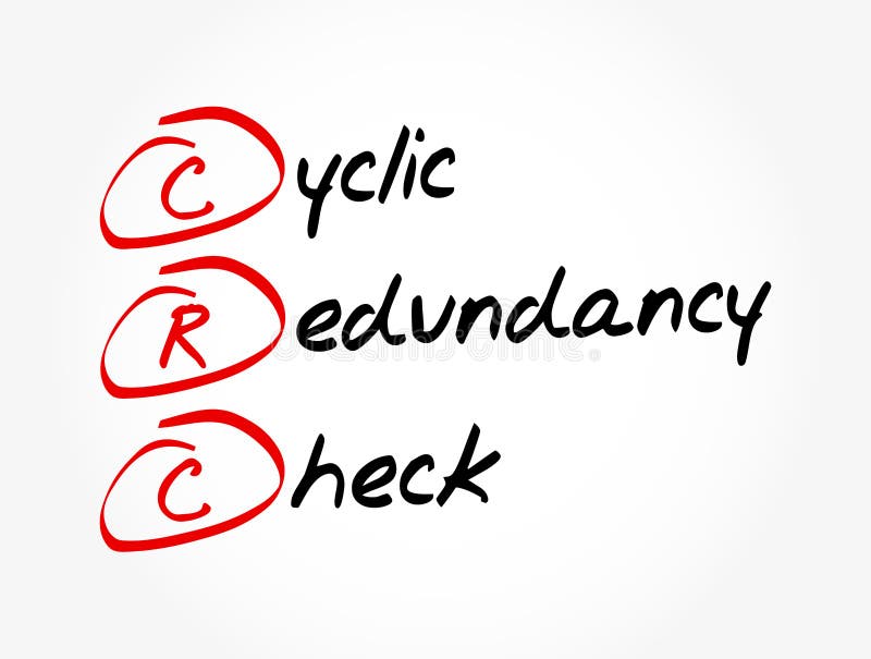 CRC - Cyclic Redundancy Check Acronym, Technology Concept Background ... CRC - Cyclic Redundancy Check Acronym, Technology Concept Background ...