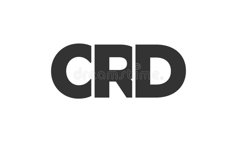 CRD Logo Design Template with Strong and Modern Bold Text. Initial ...